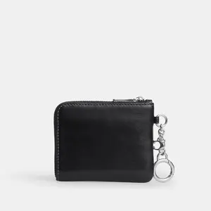 COACH OUTLET Small Corner Zip Wallet - Silver/black