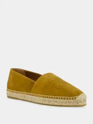 Celine Suede Espadrilles With Triomphe Detail
