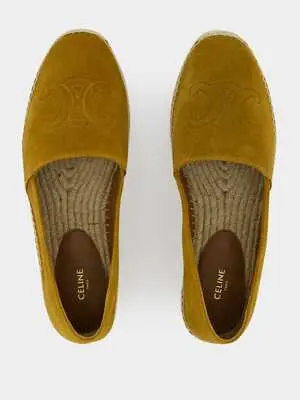 Celine Suede Espadrilles With Triomphe Detail