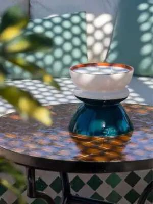 CÔTÉ BOUGIE Sarah Tamtam Medium Candle - Blue