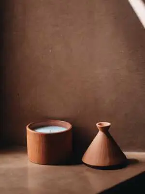 CÔTÉ BOUGIE Terracotta Tajine Candle - Orange