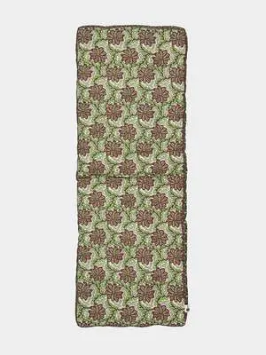 Madam Stoltz Green And Brown Floral Printed Cotton Mattress