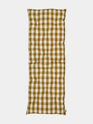 Madam Stoltz Checked Cotton Mattress - Yellow