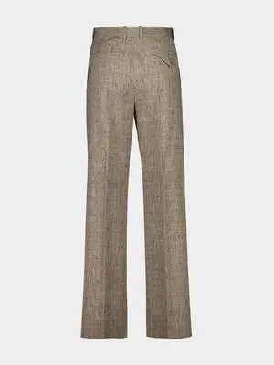 Bottega Veneta Sahara Mel Straight-leg Trousers