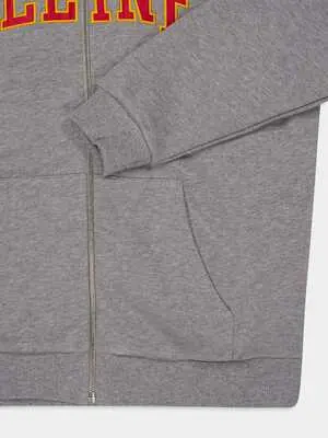 Celine Cotton Fleece Zip-up Hoodie