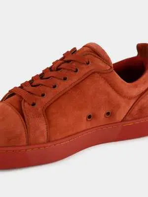 CHRISTIAN LOUBOUTIN Louis Orlato Veau Velours Sneakers - Red