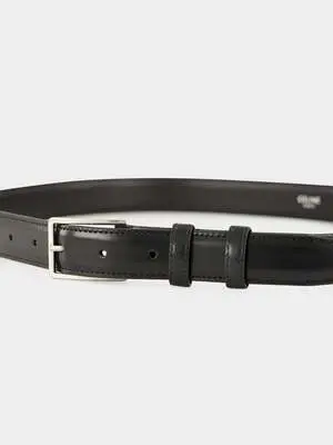 Celine Taurillon Leather Belt 25mm