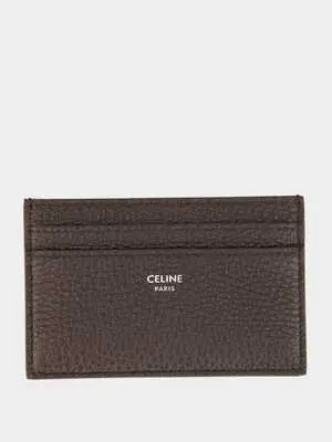 Celine Card Holder Grained Leather Medium