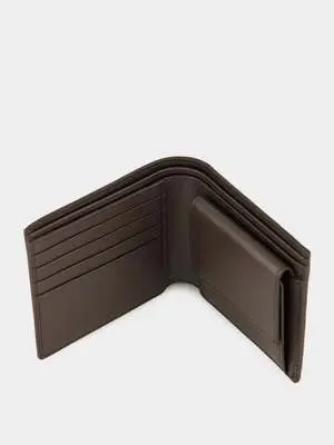 Celine Wallet Bi-fold With Coin Grained Leather