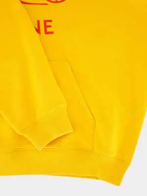 Celine Relaxed Fit Fleece Cotton Hoodie