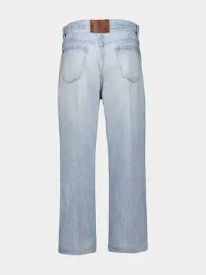 Celine Boyfriend Jeans In Rigid Cotton