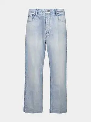 Celine Boyfriend Jeans In Rigid Cotton