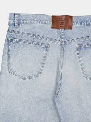 Celine Boyfriend Jeans In Rigid Cotton
