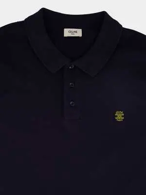 Celine Polo Shirt S/s Pique Jersey Cotton