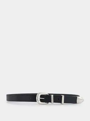 Celine Medium Western Belt - Black
