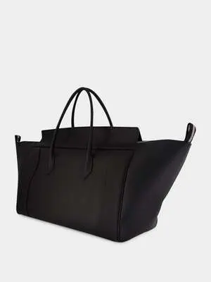 Celine Large Leather Weekend Bag - Black