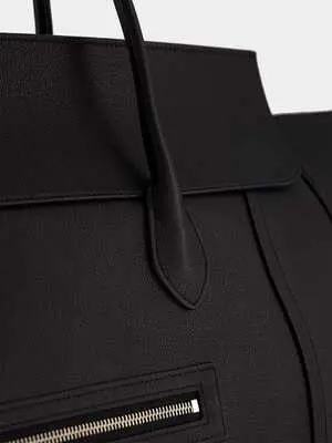 Celine Large Leather Weekend Bag - Black