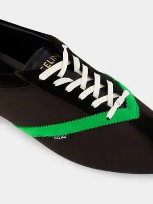 Celine L-top Lace-up Sneakers In Suede And Leather