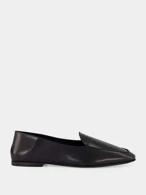 Celine Leather Loafers - Black