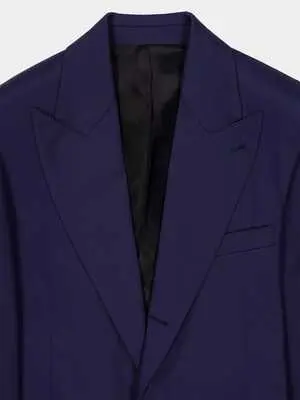 Celine Jacket Colone Grain De Poudre Wool - Blue