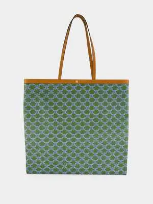 Celine Triomphe Canvas Large Tote Bag