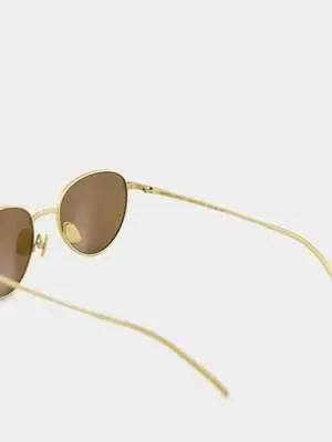 Bottega Veneta Intrecciato Sunglasses - Gold