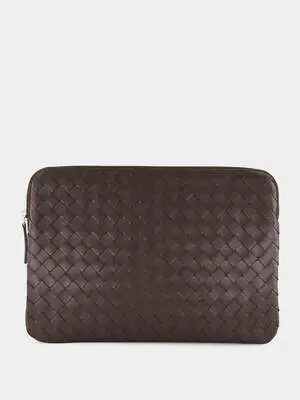 Bottega Veneta Intrecciato Document Case - Brown