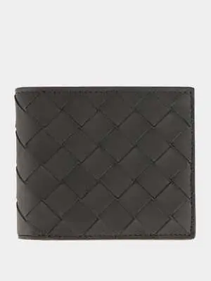 Bottega Veneta Intrecciato Bi-fold Wallet - Black