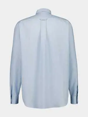 Celine Shirt Relaxed Fit L/s Button Up Chambray Cotton - Blue