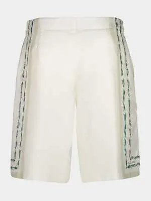 Dior Silk Bermuda Shorts With Flap Pocket