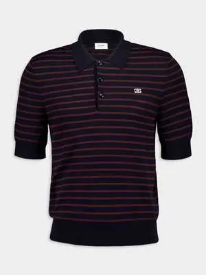 Celine Polo S/s Fine Knit Cotton - Multicolour
