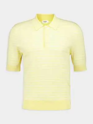 Celine Polo S/s Fine Knit Cotton - Yellow