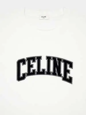 Celine T-shirt Loose Fit S/s C-neck Cotton Jersey