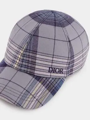 Dior Tartan Check Baseball Cap