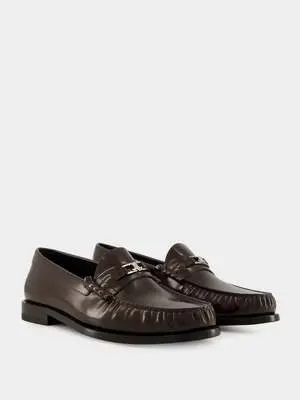 Celine Triomphe Loafers - Brown