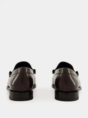 Celine Triomphe Loafers - Brown