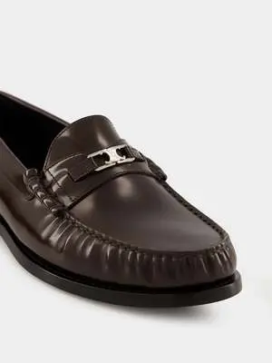 Celine Triomphe Loafers - Brown