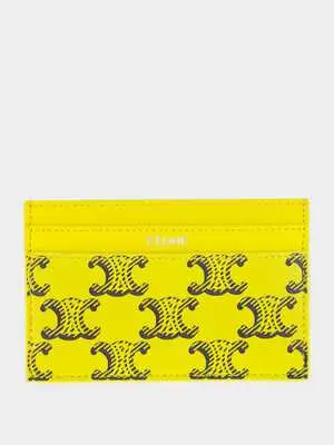 Celine Card Holder Medium Fabric - Yellow