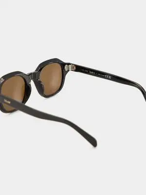 Celine Squoval Frame Sunglasses - Black