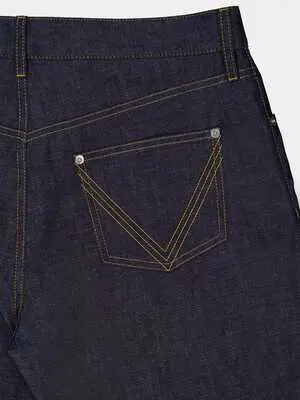 Bottega Veneta Rinsed Indigo Wide-leg Jeans