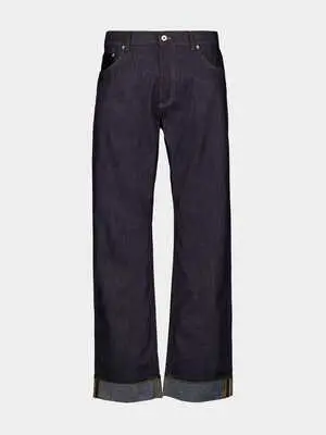 Bottega Veneta Rinsed Indigo Wide-leg Jeans - Blue