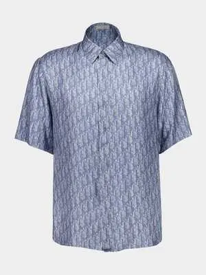Dior Shirt S/s Mother Of Pearl Silk