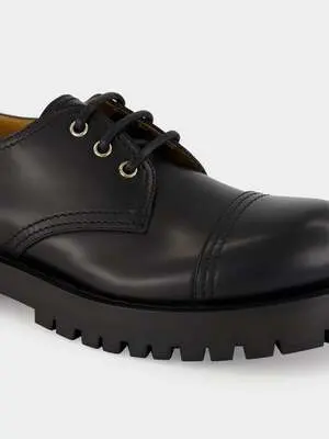 Dior Explorer Iii Cap Toe Leather Derby Shoes