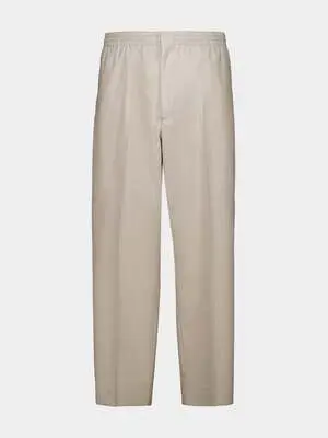 Bottega Veneta Wool Cotton Melange Trousers