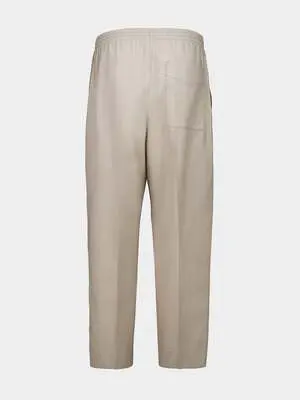 Bottega Veneta Wool Cotton Melange Trousers