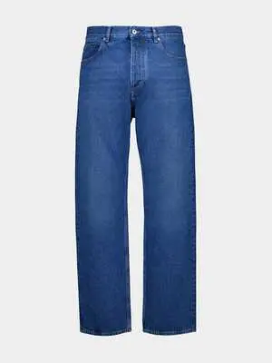 Bottega Veneta Medium Indigo Cotton Jeans - Blue