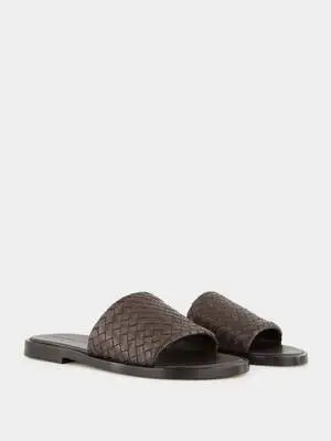 Bottega Veneta Fondant Intrecciato Mule Sandals