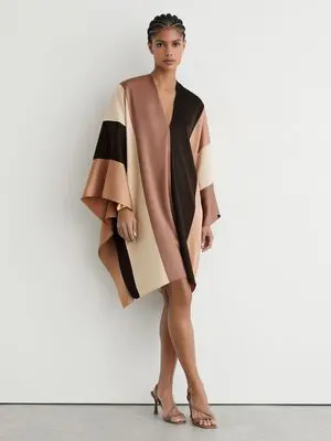 REISS Ari Colour-block Tunic Dress