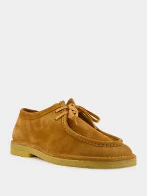 Bottega Veneta Caramel Boston Lace-up Moccasins