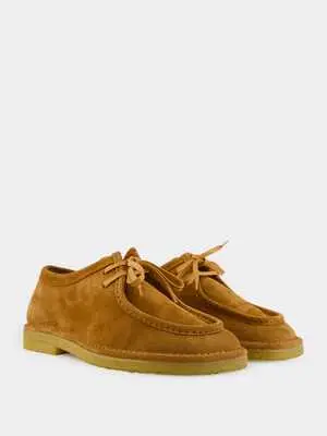 Bottega Veneta Caramel Boston Lace-up Moccasins